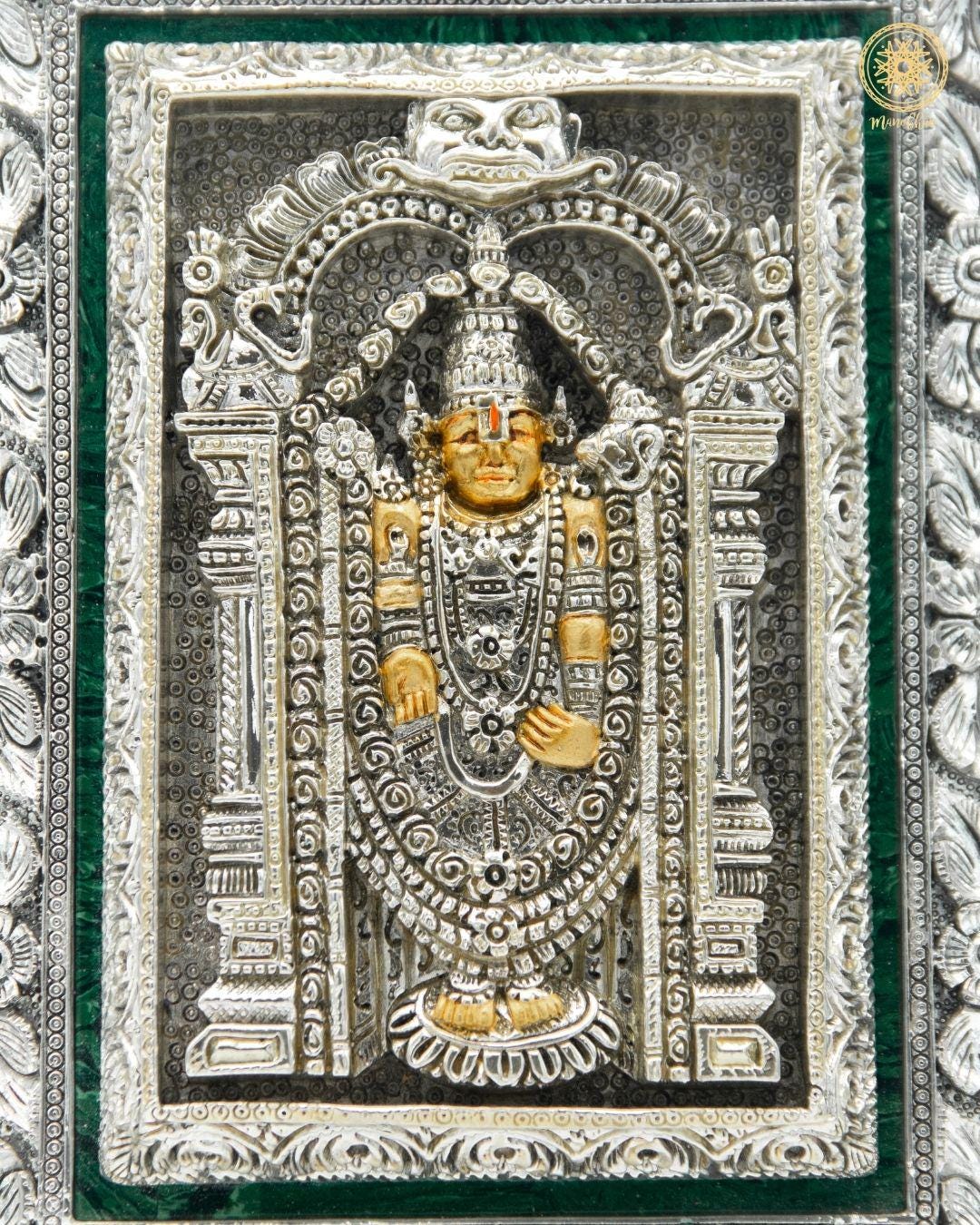 Hand Carved Tirupati Balaji Frame With Gold Leaf | Tabletop - Etsy