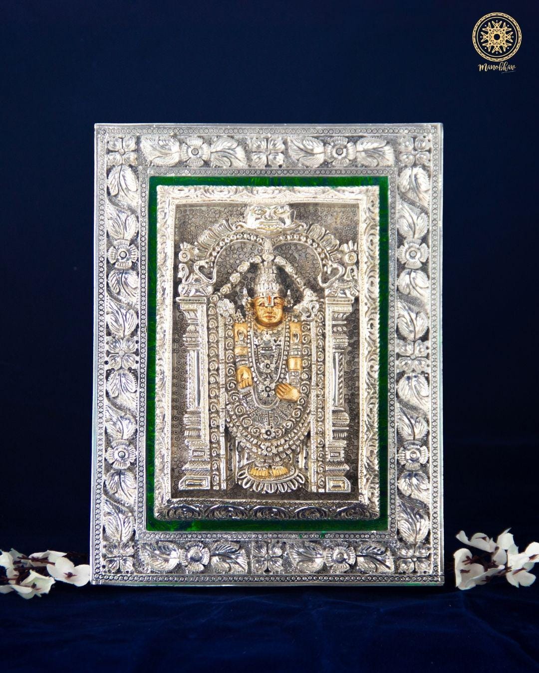 Hand Carved Tirupati Balaji Frame With Gold Leaf | Tabletop - Etsy