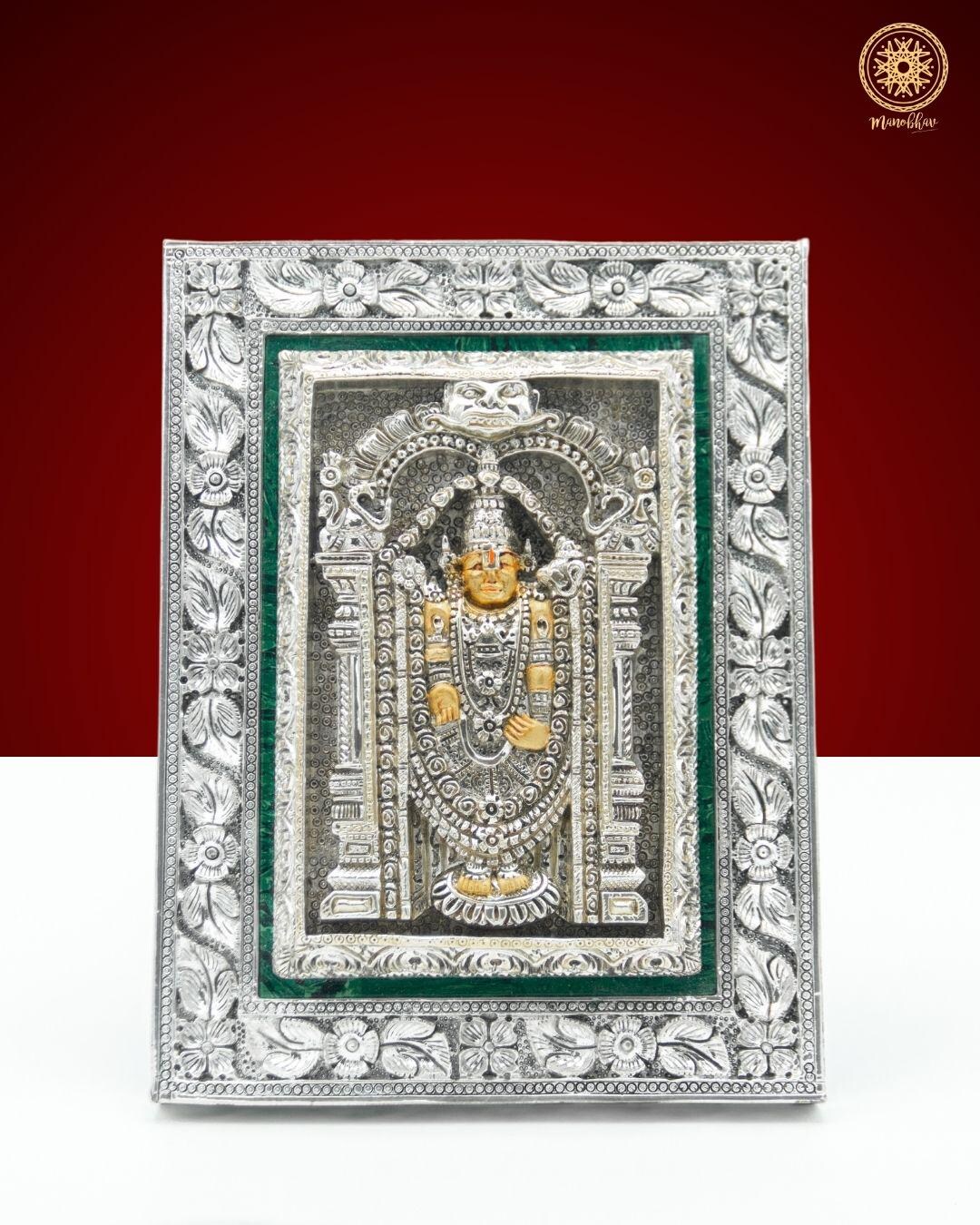 Hand Carved Tirupati Balaji Frame With Gold Leaf | Tabletop - Etsy