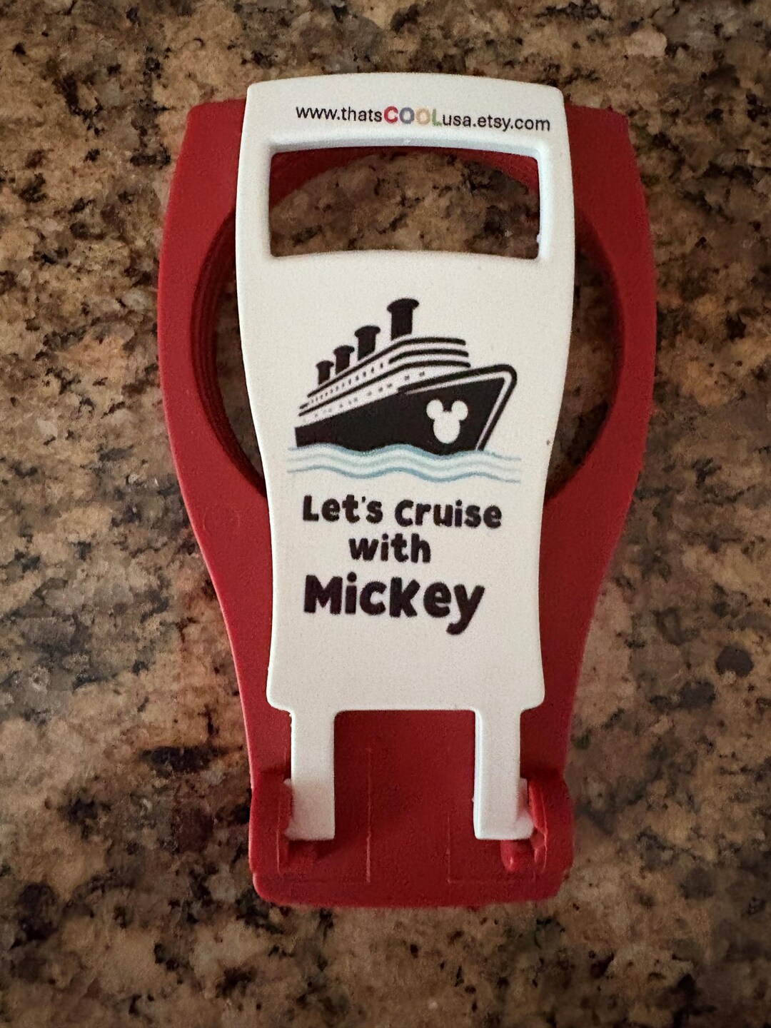 Boat Mickey Cup Carrier on Red - Etsy