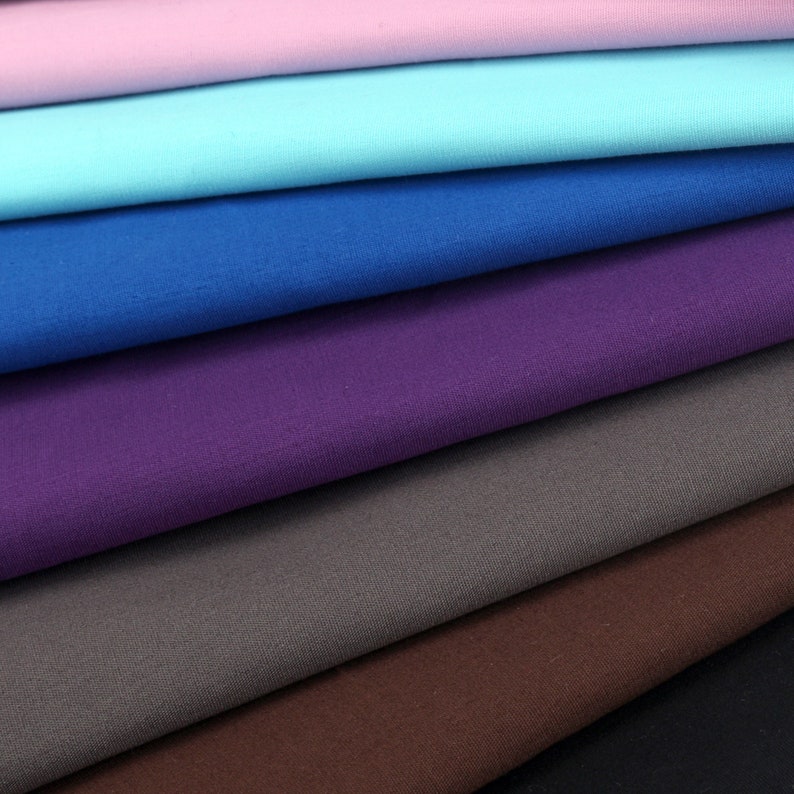 Cotton fabric by the yard solid color cotton fabric for face | Etsy