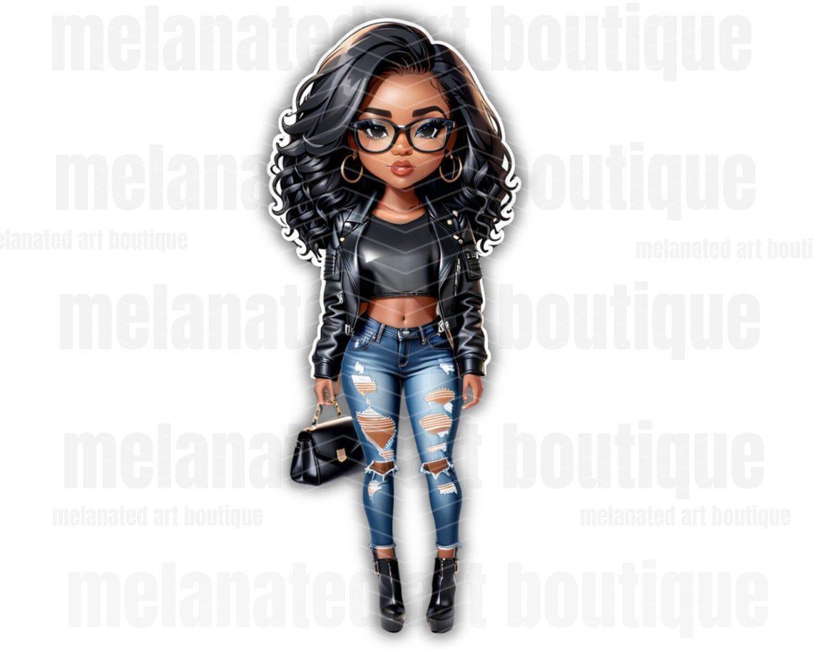 Black Girl Clip Art, Black Girl PNG, African American Clip Art, Black ...