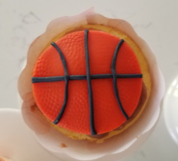 Cupcake de baloncesto Toppers - Etsy España