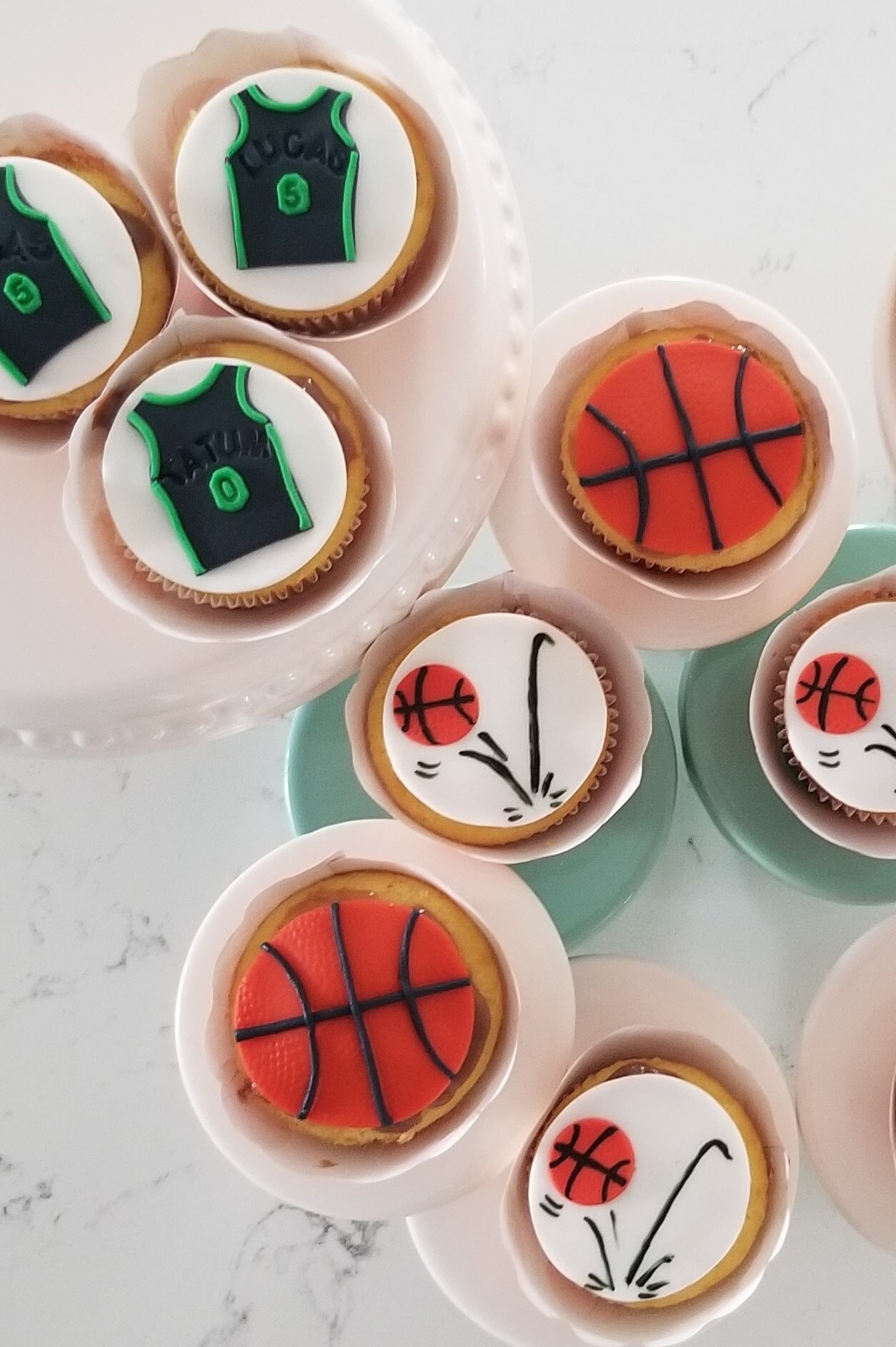 Cupcake de baloncesto Toppers - Etsy España