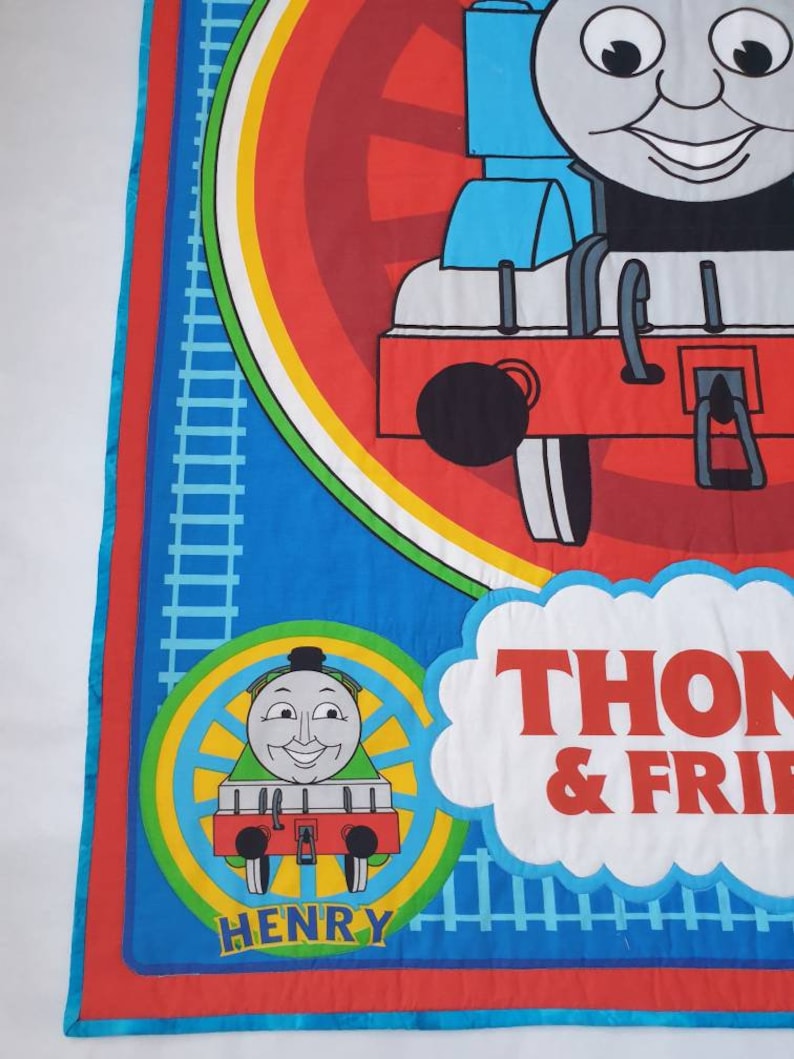 Thomas the Tank Engine and Friends Blanket/baby Gift /blue,red &green ...