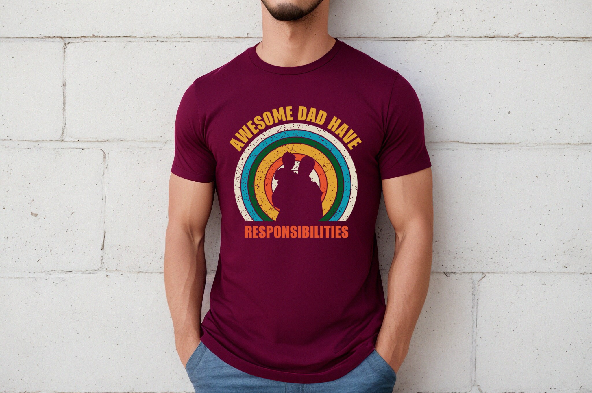 AWESOME DAD Have Responsibility Shirt, Awesome Dad Tee, Personalized ...