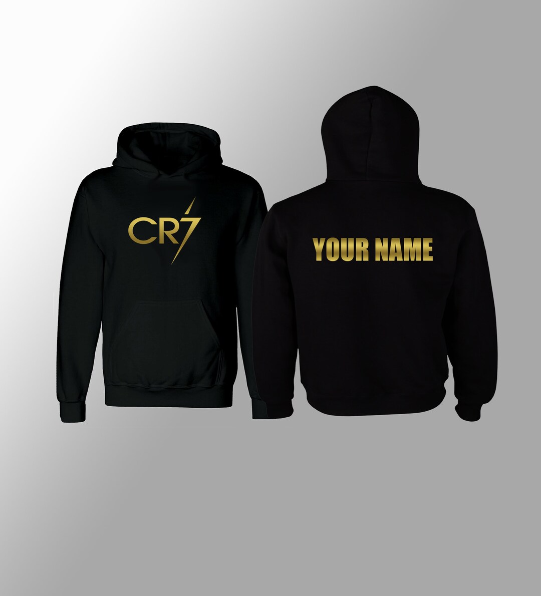 Personalised CR7 Ronaldo Inspired Soccer Hoodie Hoody Jumper Footy ...