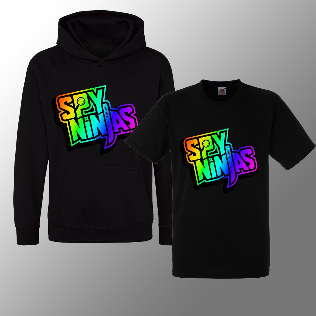 New 3d SPY NINJA Rainbow CWC Inspired Kids Boys Girls Hoodie Youtuber ...