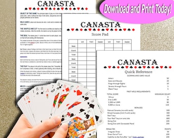 Easy rules for canasta card game - designershooli