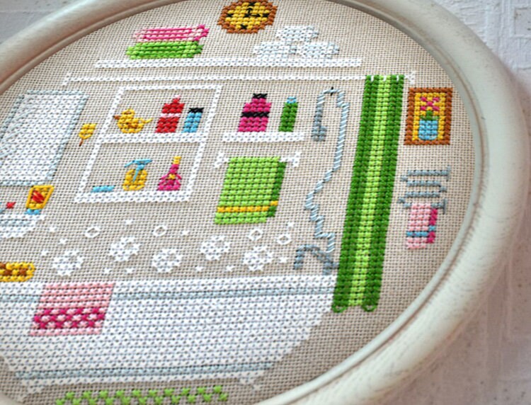 Cute Bathroom Cross Stitch Pattern PDF / Funny Tiny Simple - Etsy Canada