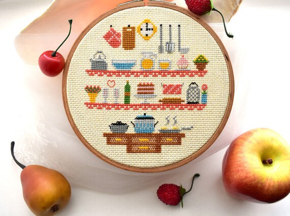 Fiber Arts Art & Collectibles Completed Counted Cross Stitch Set of 2 ...