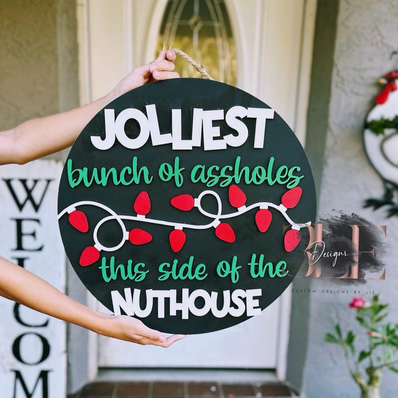 Funny Christmas Sign - Etsy