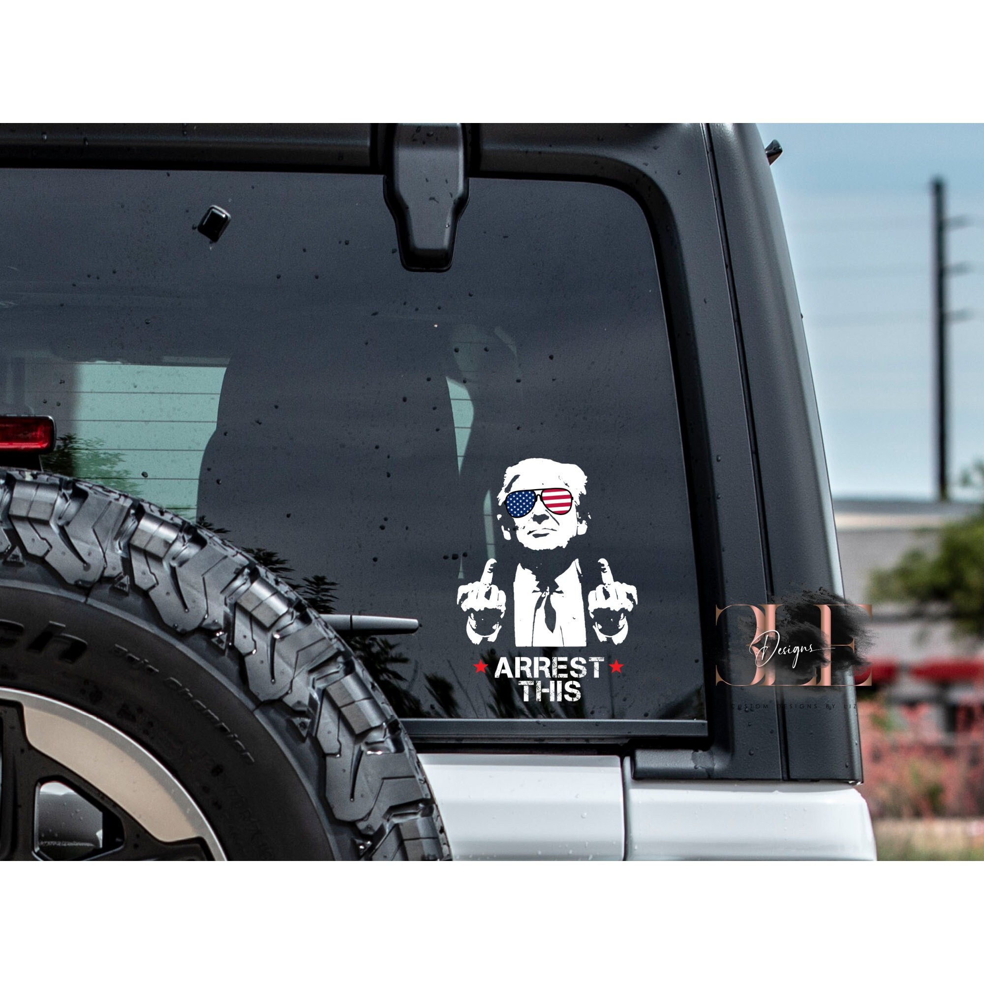 Arrest This Car Decal Sticker, Bumper Sticker, President Sticker ...