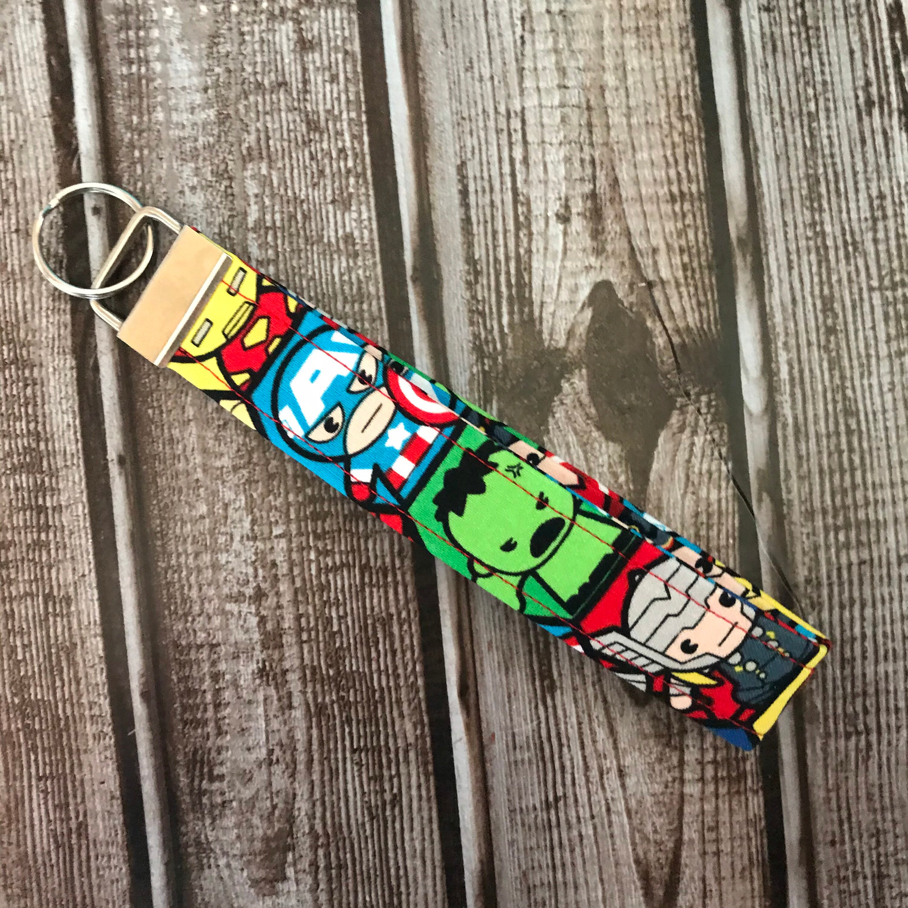 Marvel Keychain Marvel Keychain Wristlet | Etsy