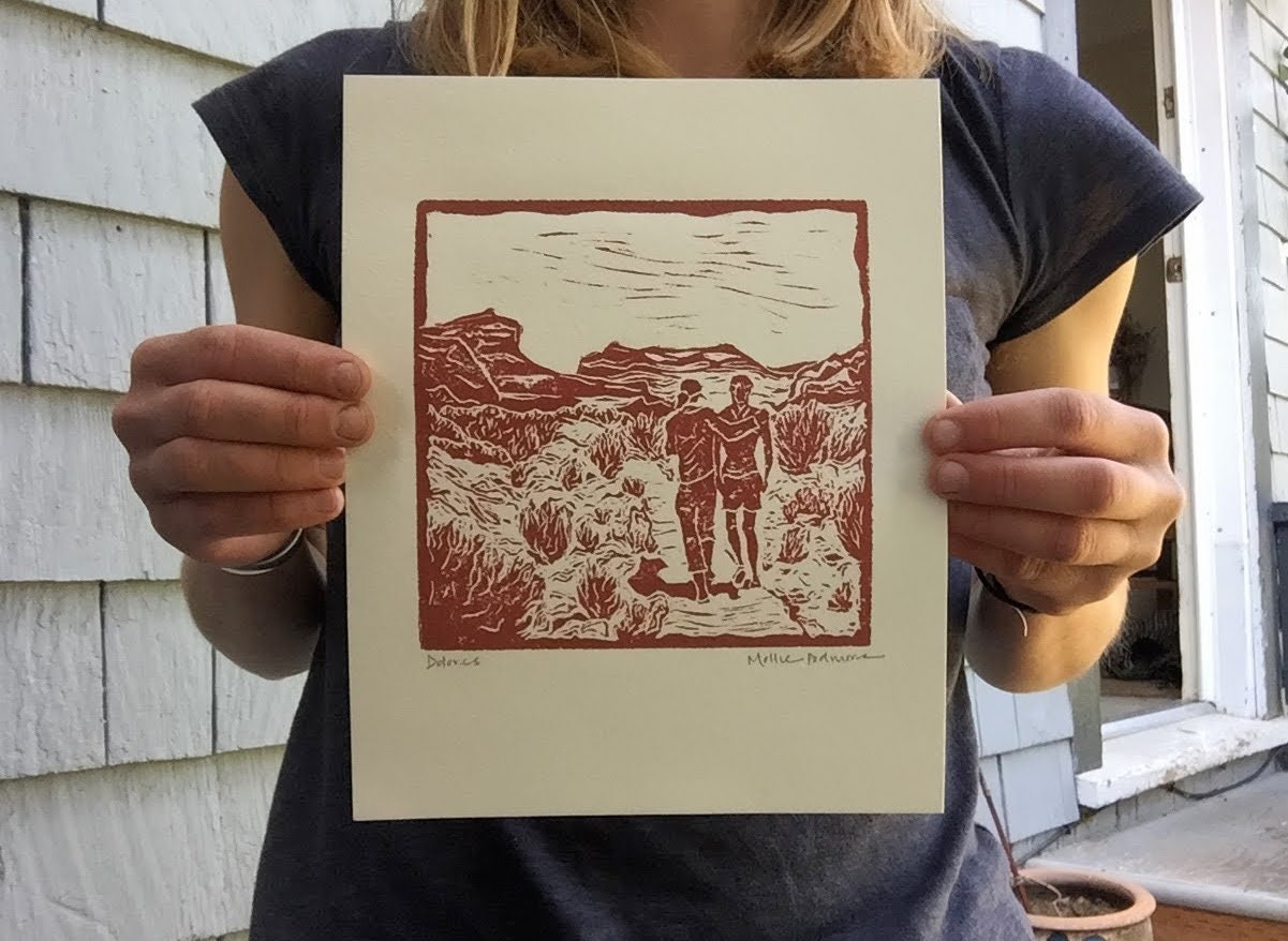 Original Mother Daughter Block Print - Etsy