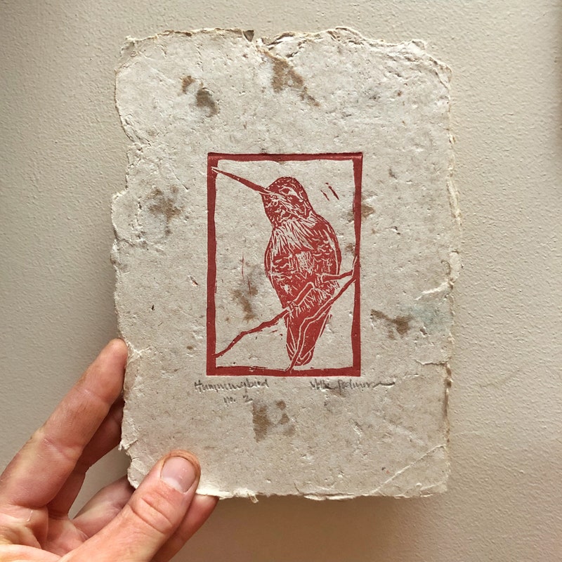 Linoleum Block Print - Etsy