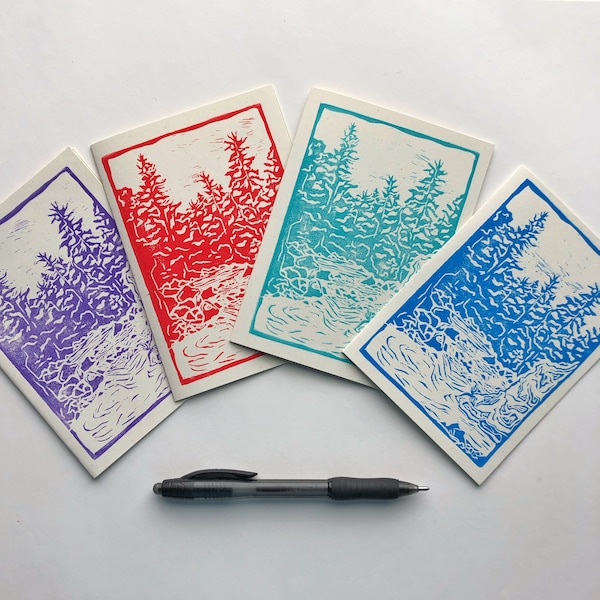 Block Print Cards - Etsy