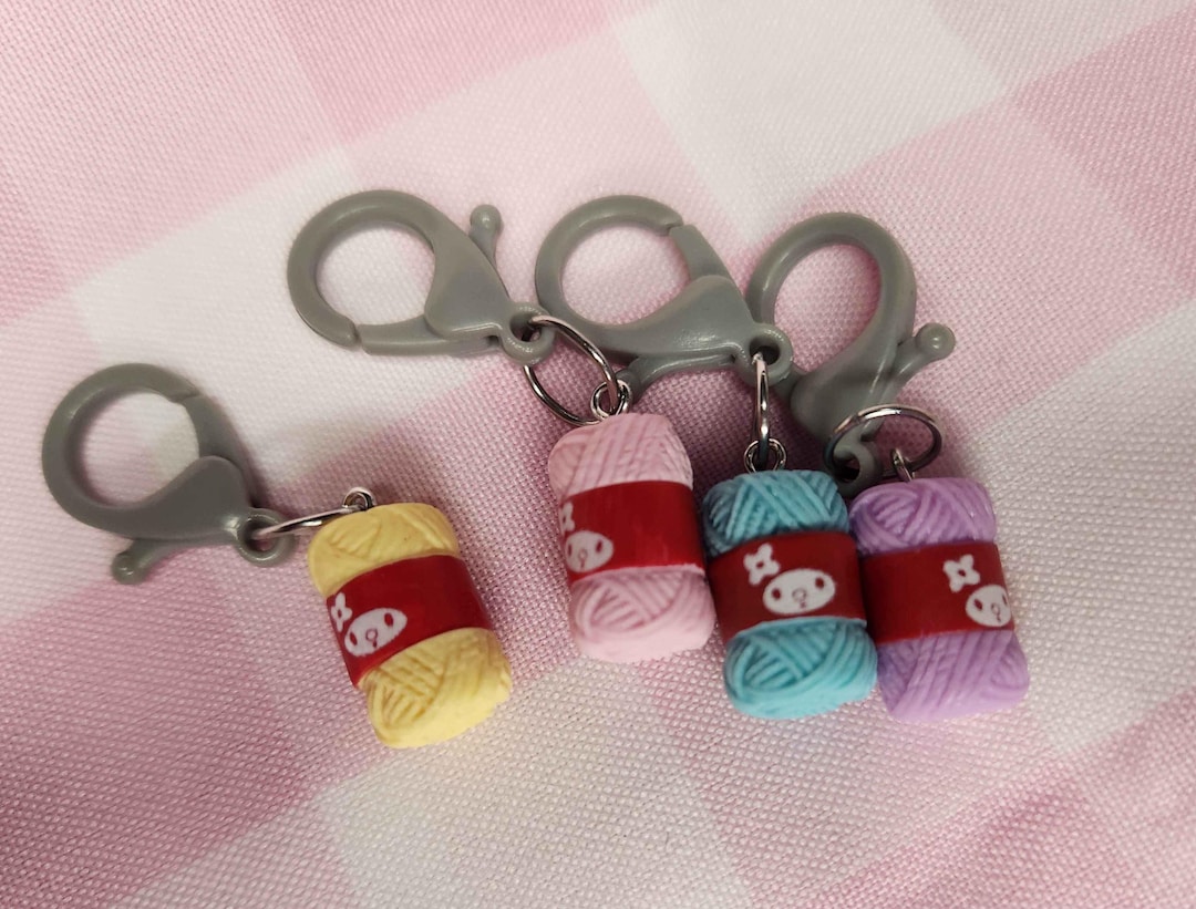 Yarn Crochet Markers/ Tiny Yarns Stitch Markers/ Knitting and Crochet ...