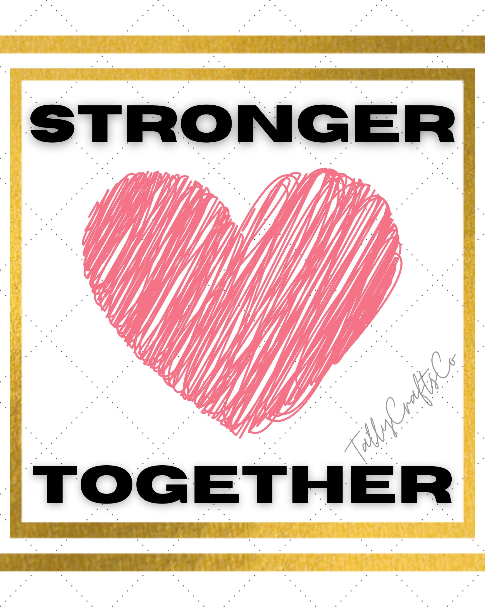 Stronger Together Etsy Printable Wall Decor Wall Art | Etsy UK
