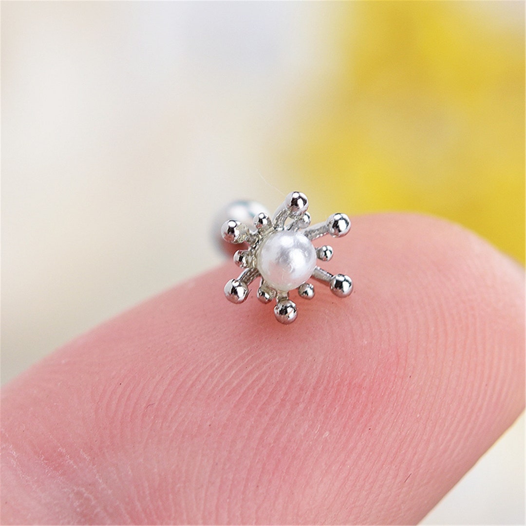 Flower Earrings,cartilage Earring Helix Earring Helix Piercing ...