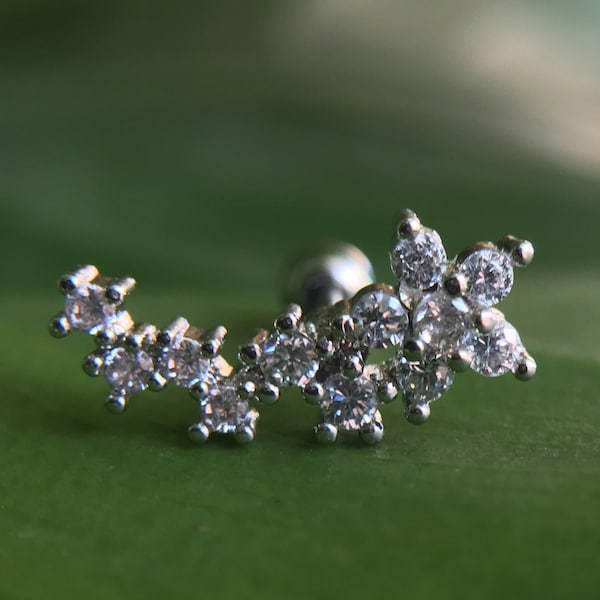 Flower Helix Earring - Etsy