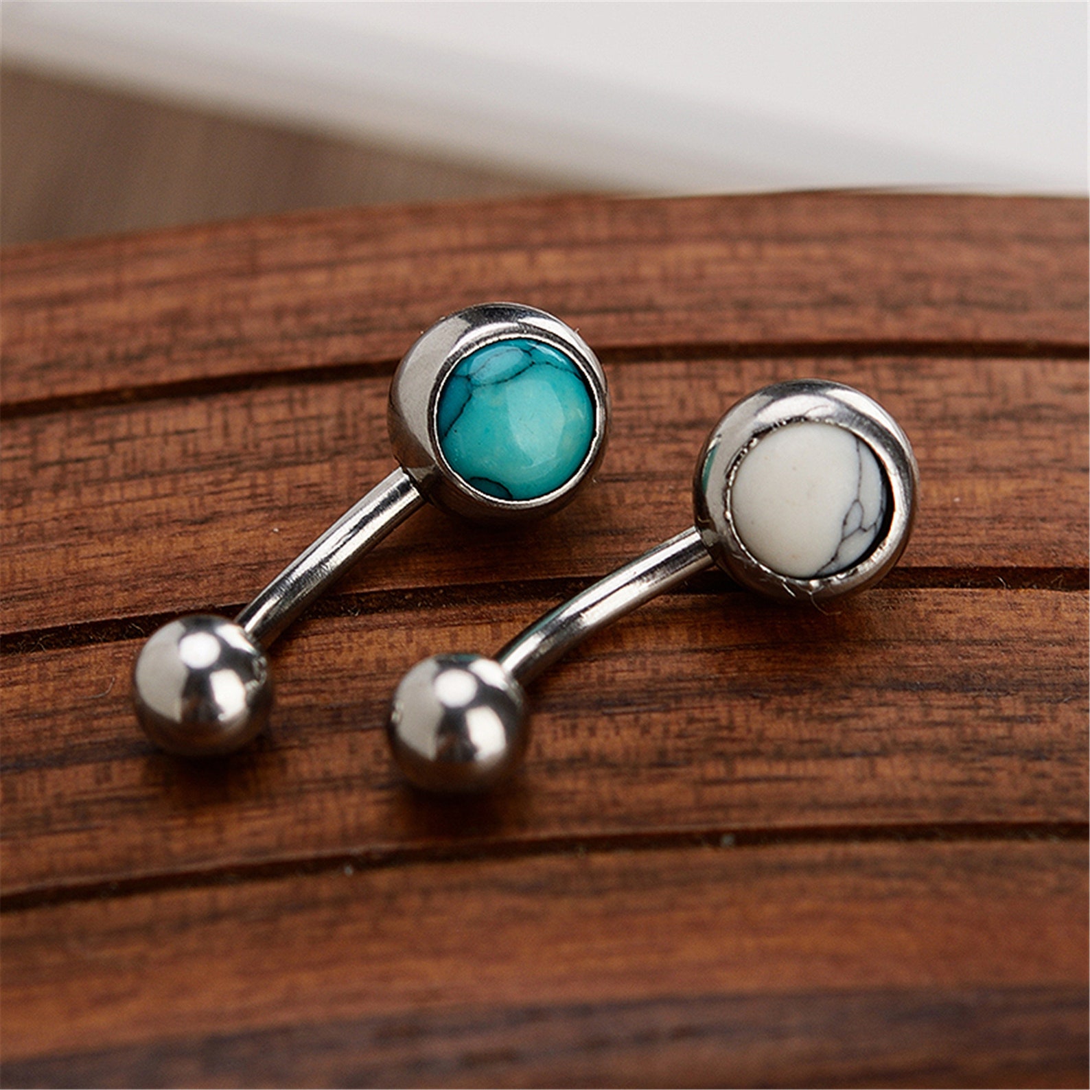 Turquoise Belly Ring, Belly Button Ring, Body Jewelry, Belly Ring, Best ...