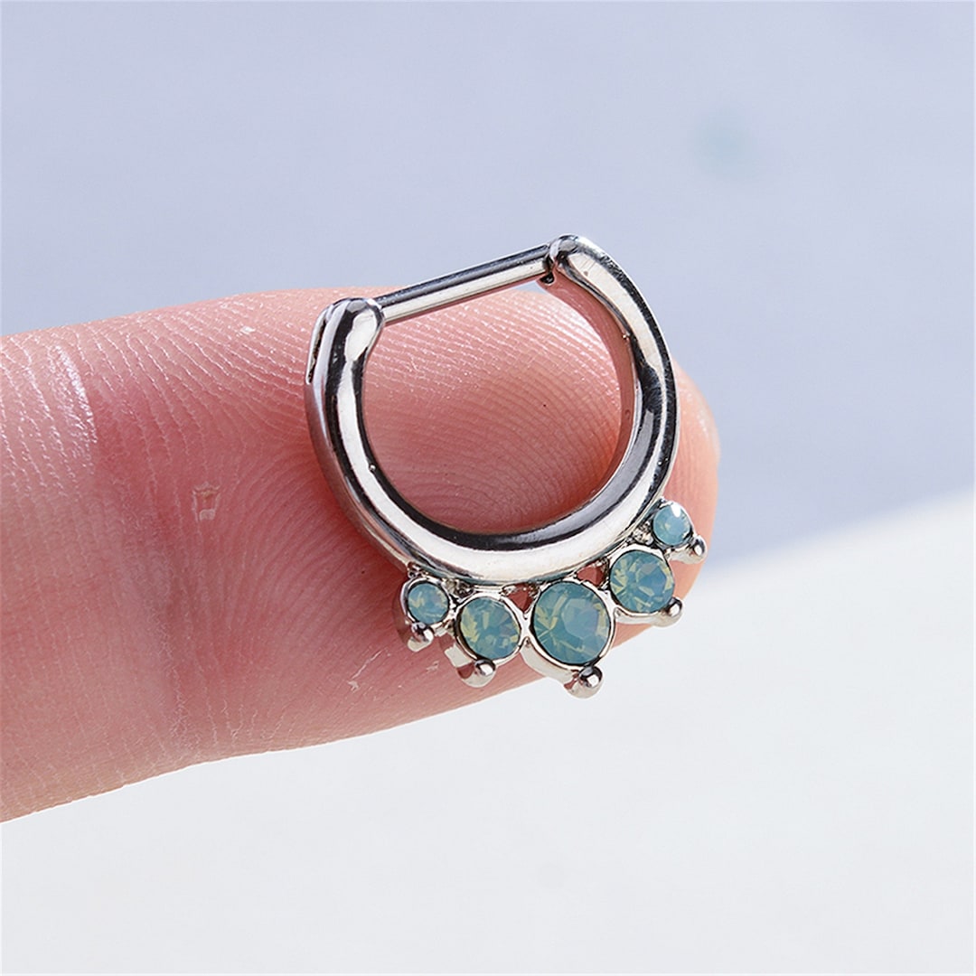 Septum Ring,nose Ring,tribal Clicker,nose Septum Jewelry. Bohemian ...