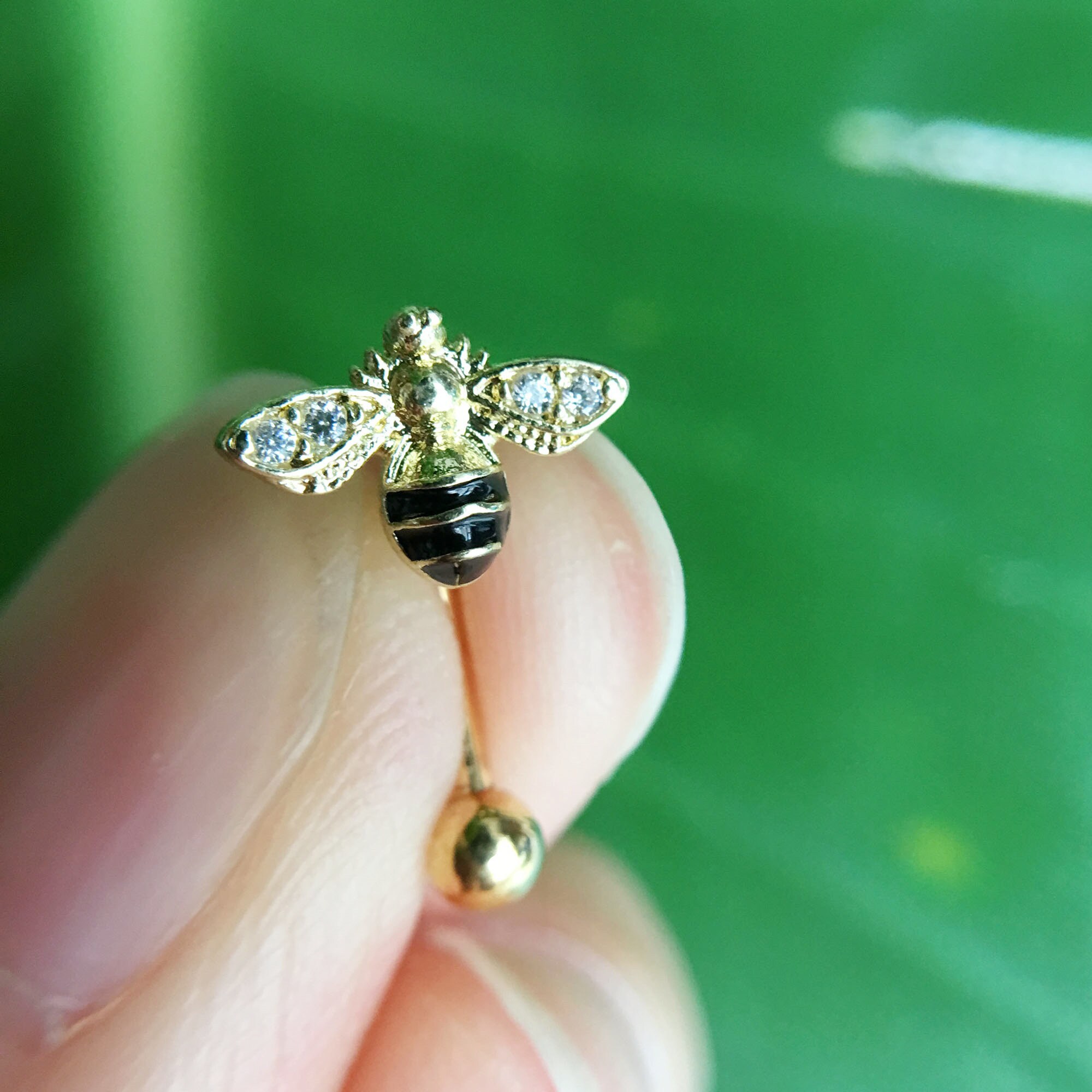 Lovely Bee Eyebroweyebrow Ringrook Barbell Body Piercing | Etsy