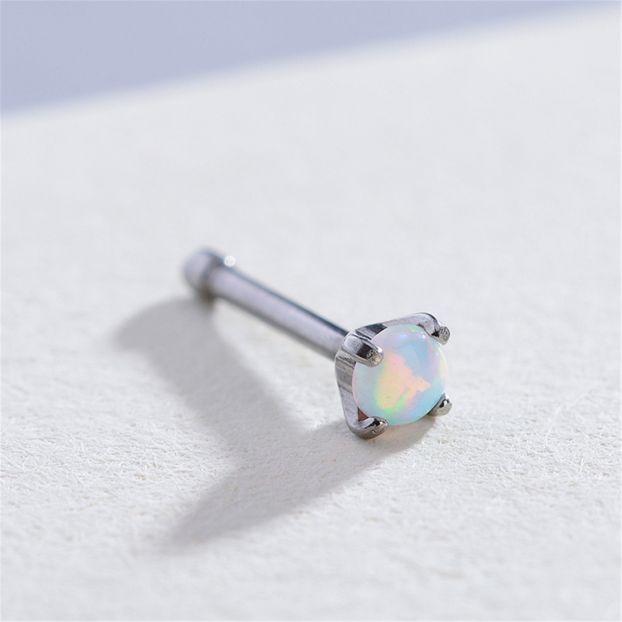 Tiny Nose Stud Straight Post Nose Ring. Nose Jewelrynose - Etsy