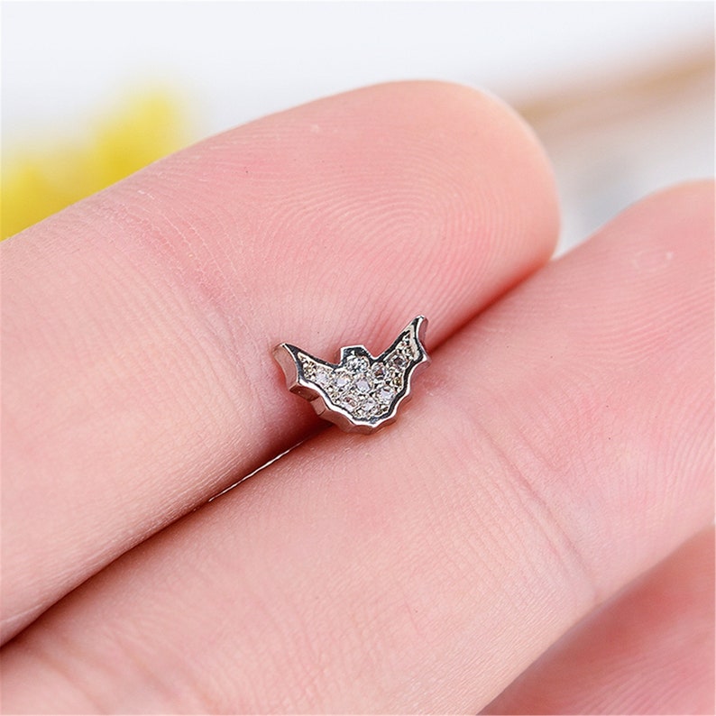 Bat Earrings,cartilage Earring 16g Helix Earring Helix Piercing ...