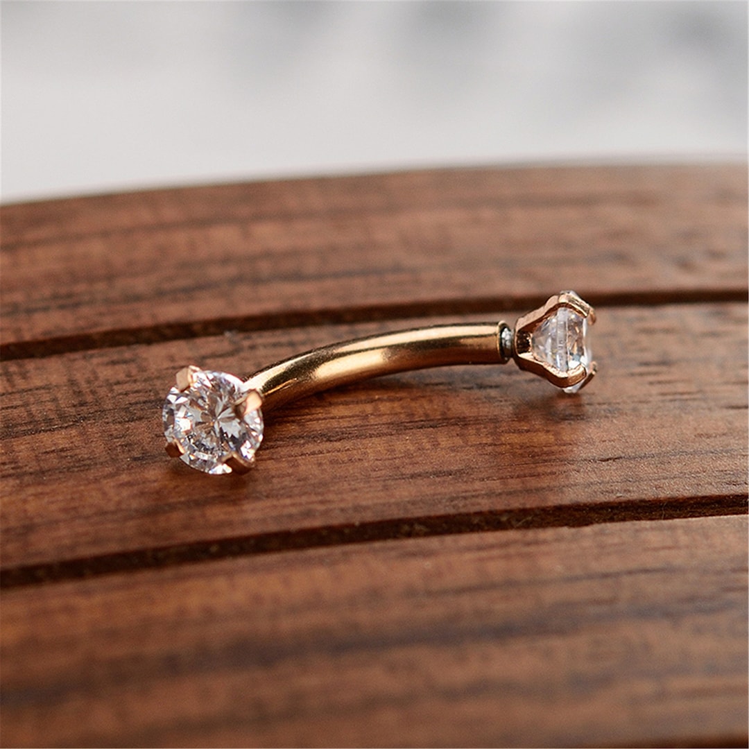 6mm, 8mm,10mm Eyebrow Ring, Rook Barbell, Body Piercing Jewelry,rook ...