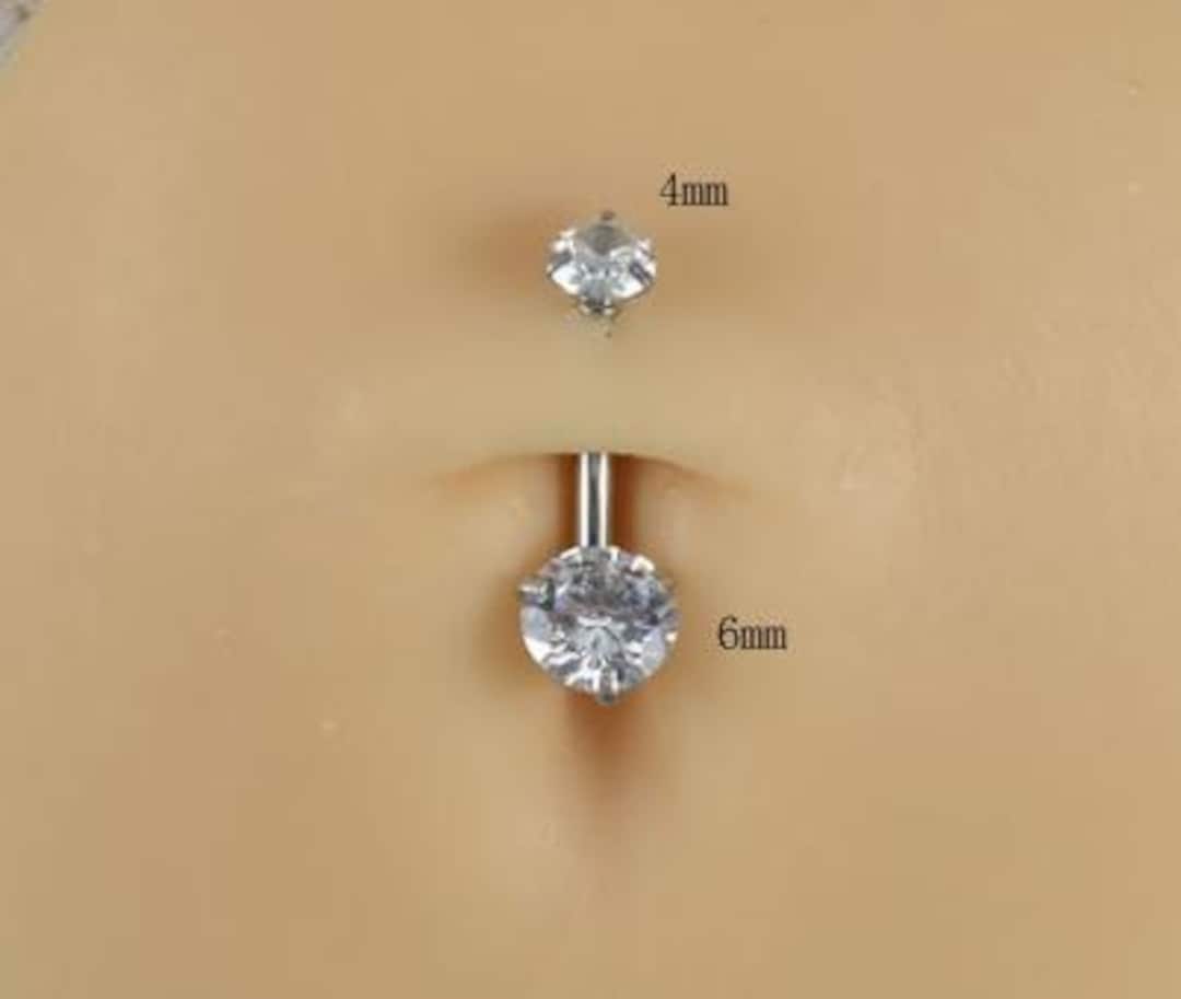 Small Belly Ring,cz Belly Ring, Navel Piercing Ring,belly Button Ring ...
