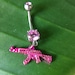 AK47 Gun Belly Ring, Belly Ring, Belly Button Ring, Body Jewelry, Belly ...