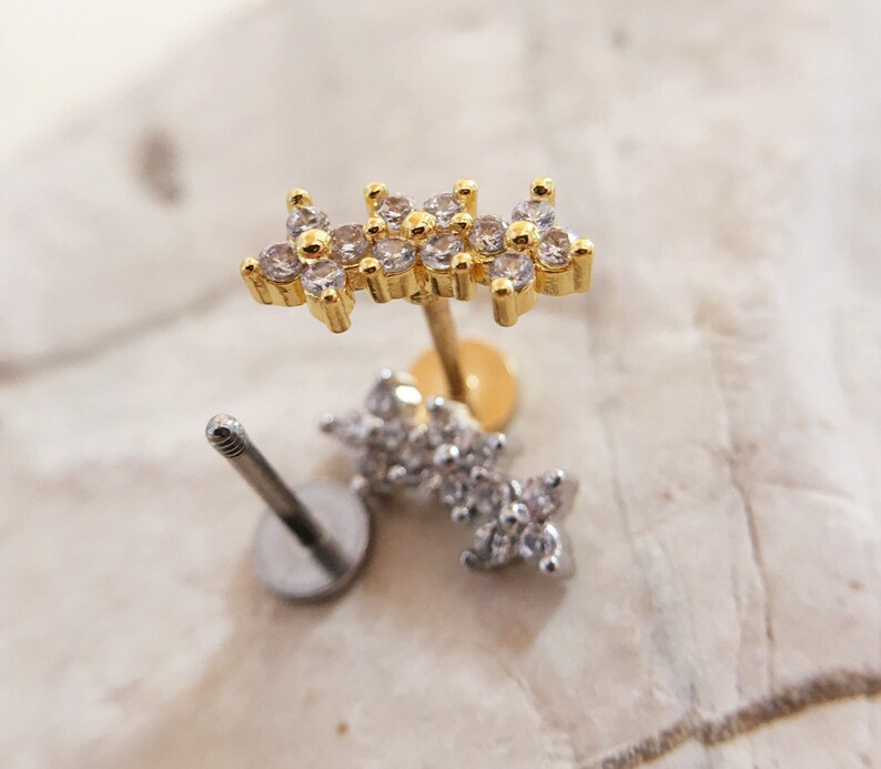 Flower Earrings,cartilage Earring Helix Earring Helix Piercing ...