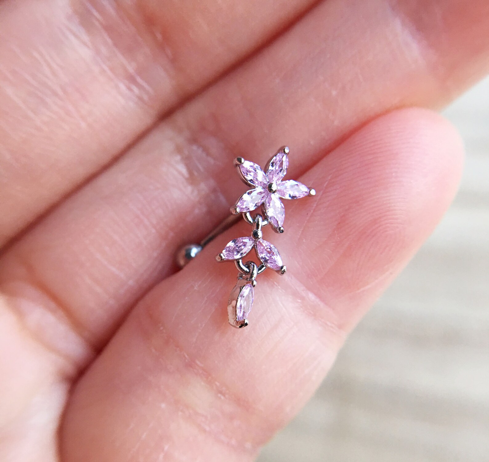 Flower Eyebrow,eyebrow Ring, Rook Barbell, Body Piercing Jewelry,rook ...
