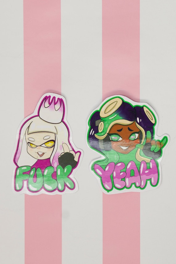 Let Pearl Swear: Splatoon Duo Fandom Sticker - Etsy UK