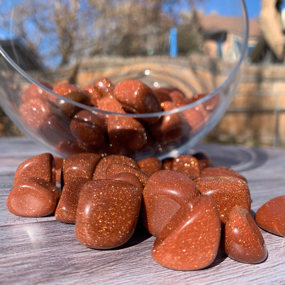 3 Tumbled Goldstone - Etsy