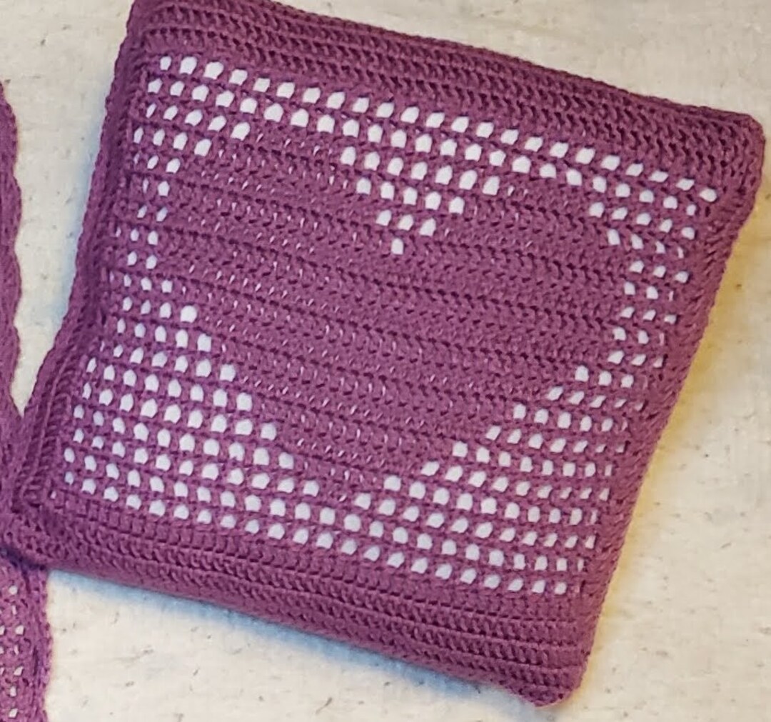 Filet Heart Pillow **DIGITAL DOWNLOAD ONLY*** - Etsy