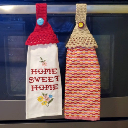 Lacey Crochet Kitchen Towel Topper DIGITAL DOWNLOAD ONLY - Etsy