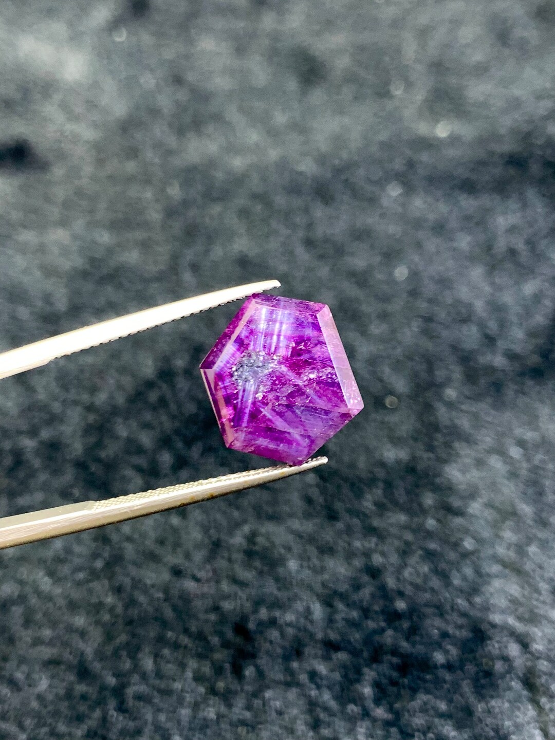 Natural Dark Purple Color Rarest Kashmir Sapphire Trapiche for - Etsy