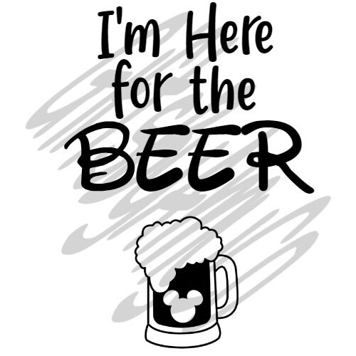 Im Here for the Beer Mickey Beer SVG JPG PNG Digital - Etsy