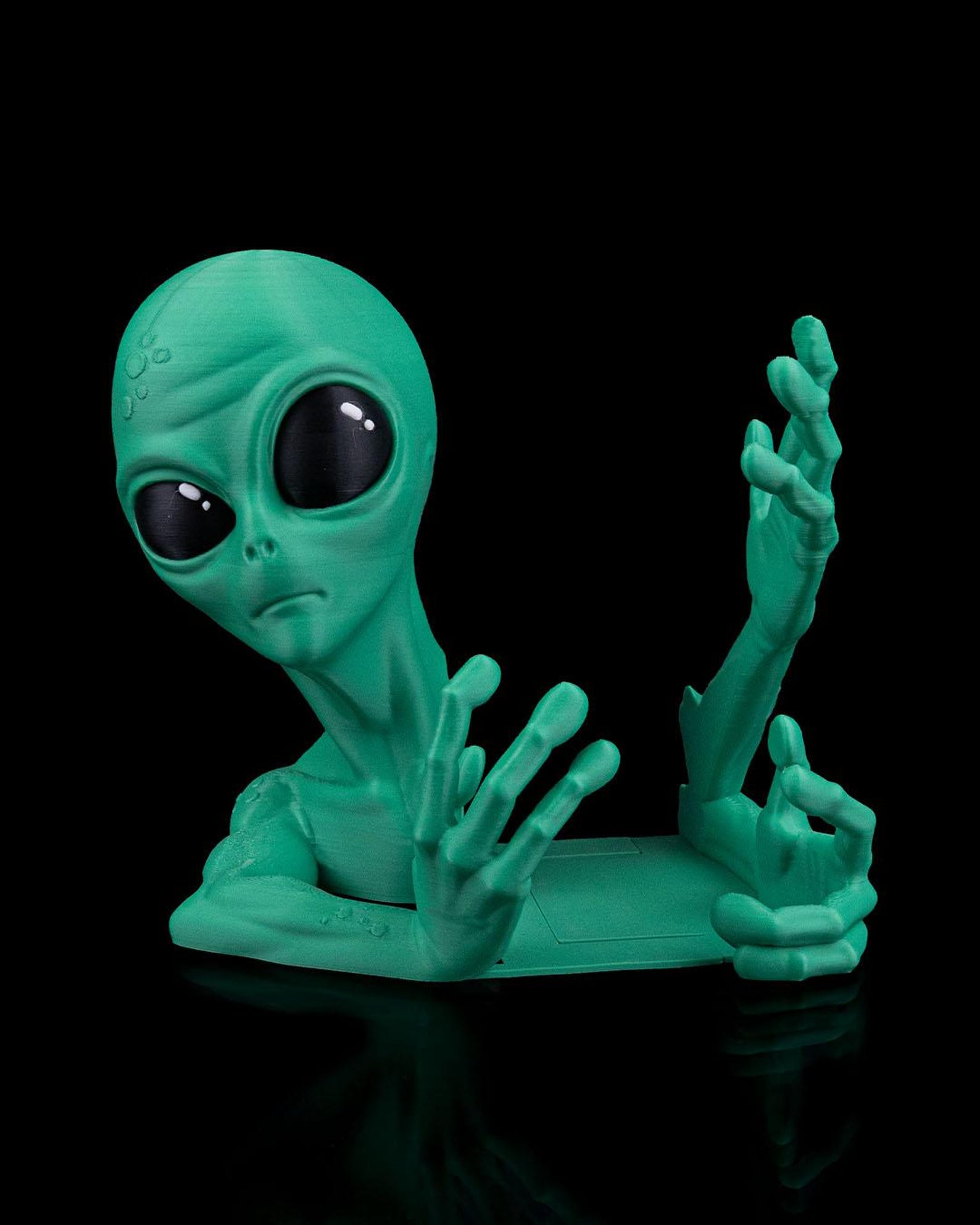 Alien Bookend Set: 3D Printed Sci-fi Decor - Etsy