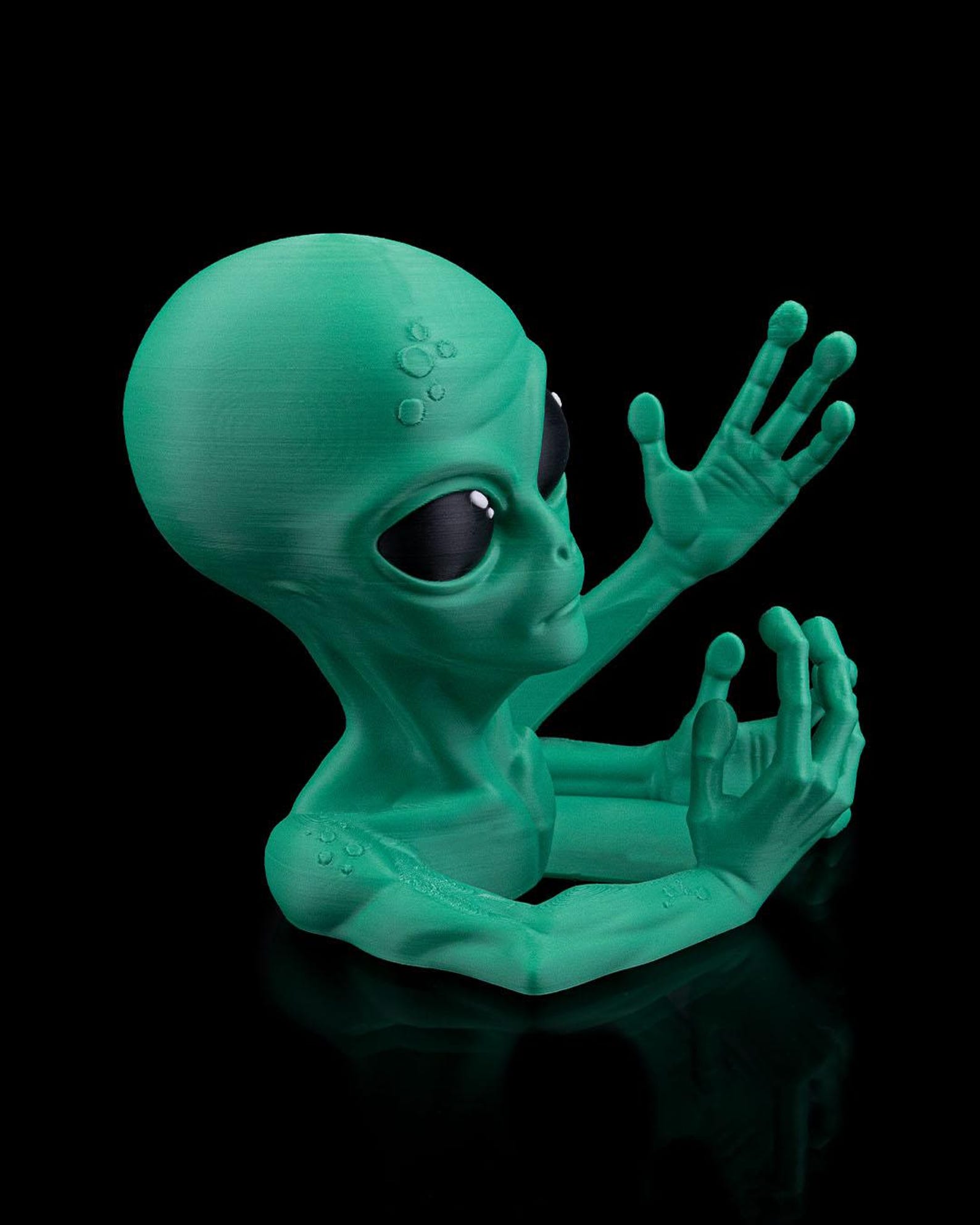 Alien Bookend Set: 3D Printed Sci-fi Decor - Etsy
