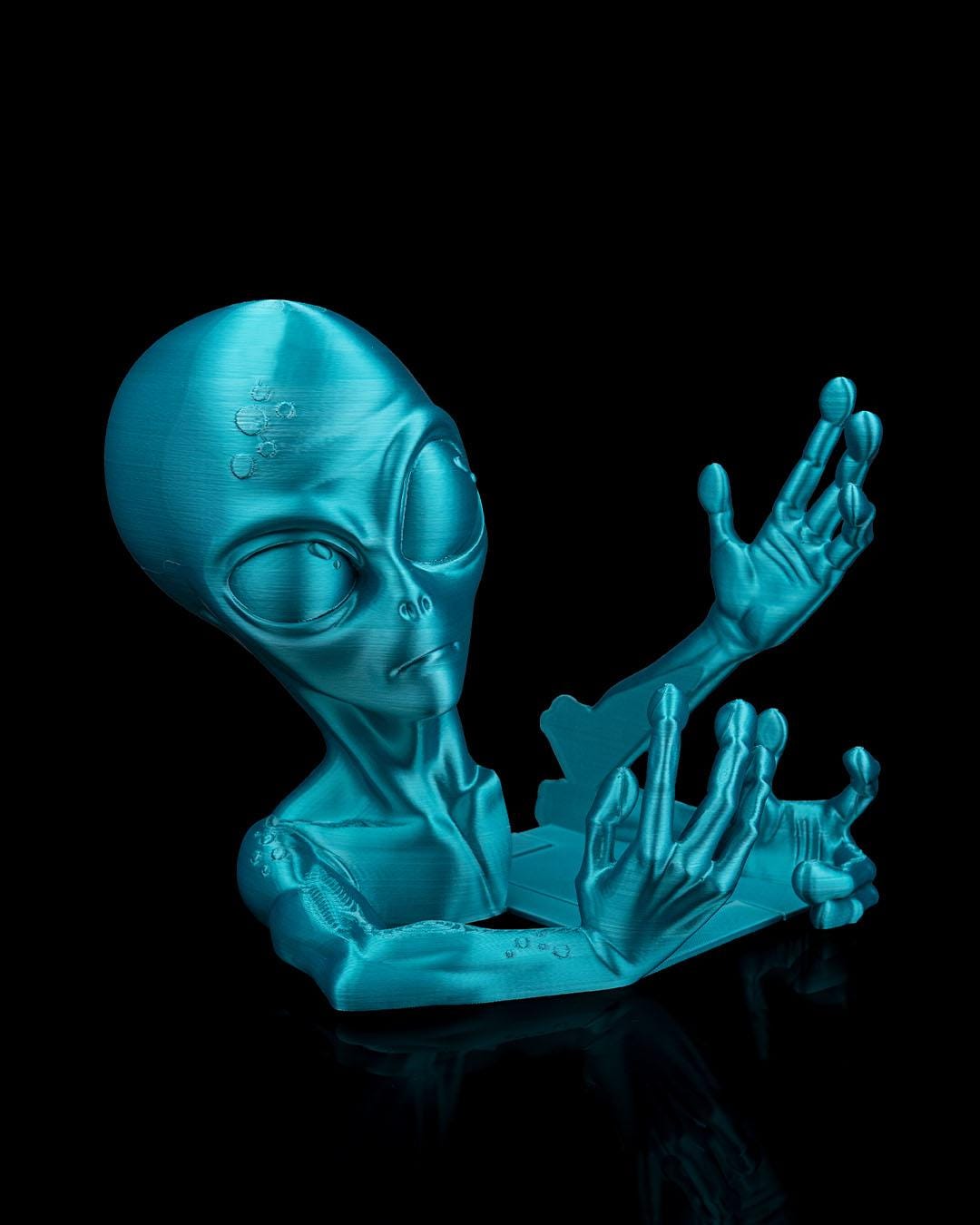 Alien Bookend Set: 3D Printed Sci-fi Decor - Etsy