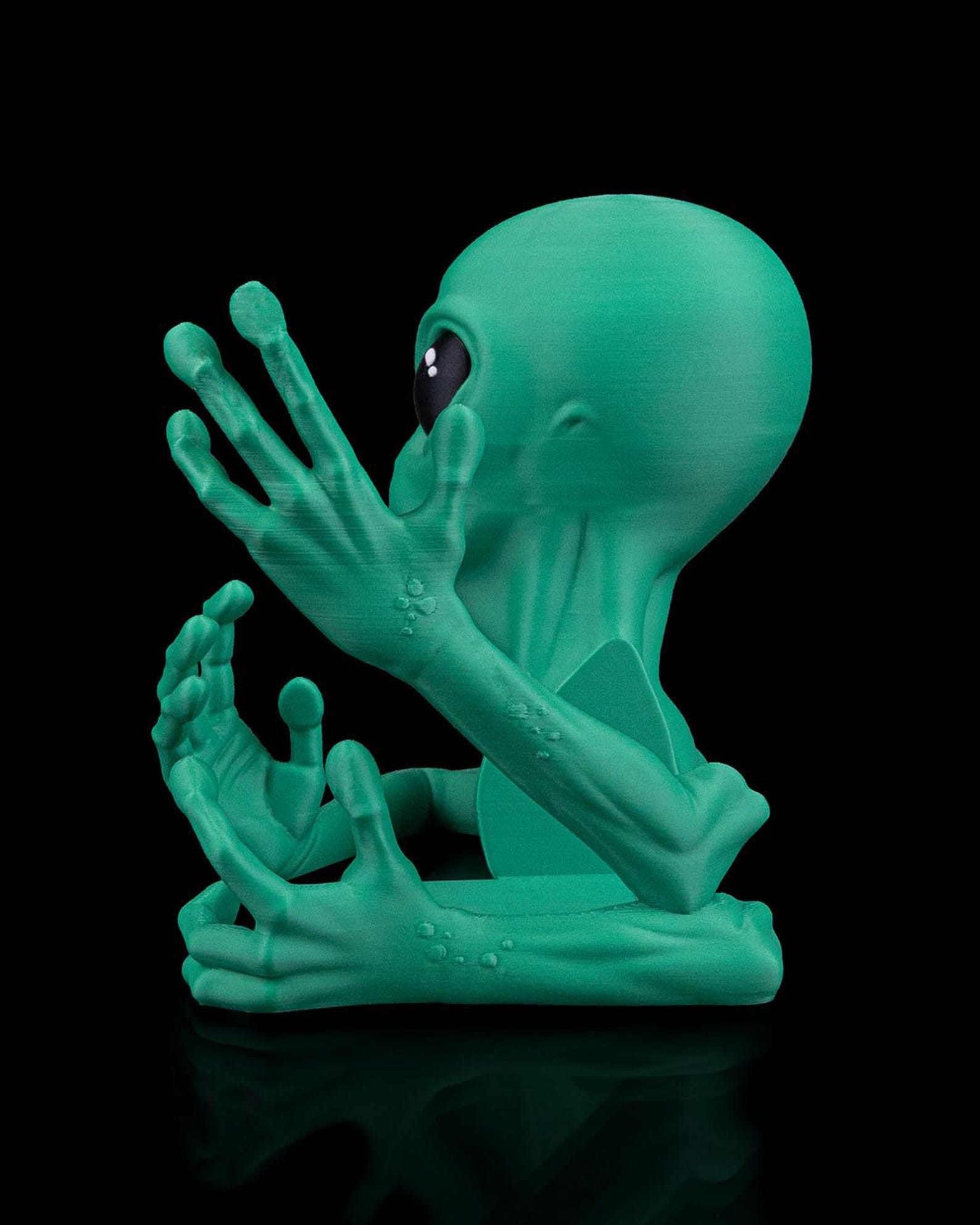 Alien Bookend Set: 3D Printed Sci-fi Decor - Etsy
