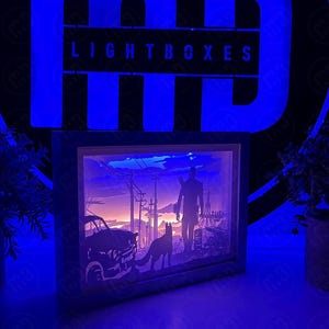 Fallout Light Box | Gaming Room Decor | Gaming Night Light - Etsy