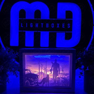 Fallout Light Box | Gaming Room Decor | Gaming Night Light - Etsy