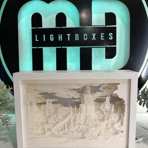 Deluxe Final Fantasy XIV Light Box | Gaming Room Decor Night Light ...