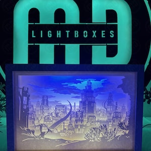 Deluxe Final Fantasy XIV Light Box | Gaming Room Decor Night Light ...