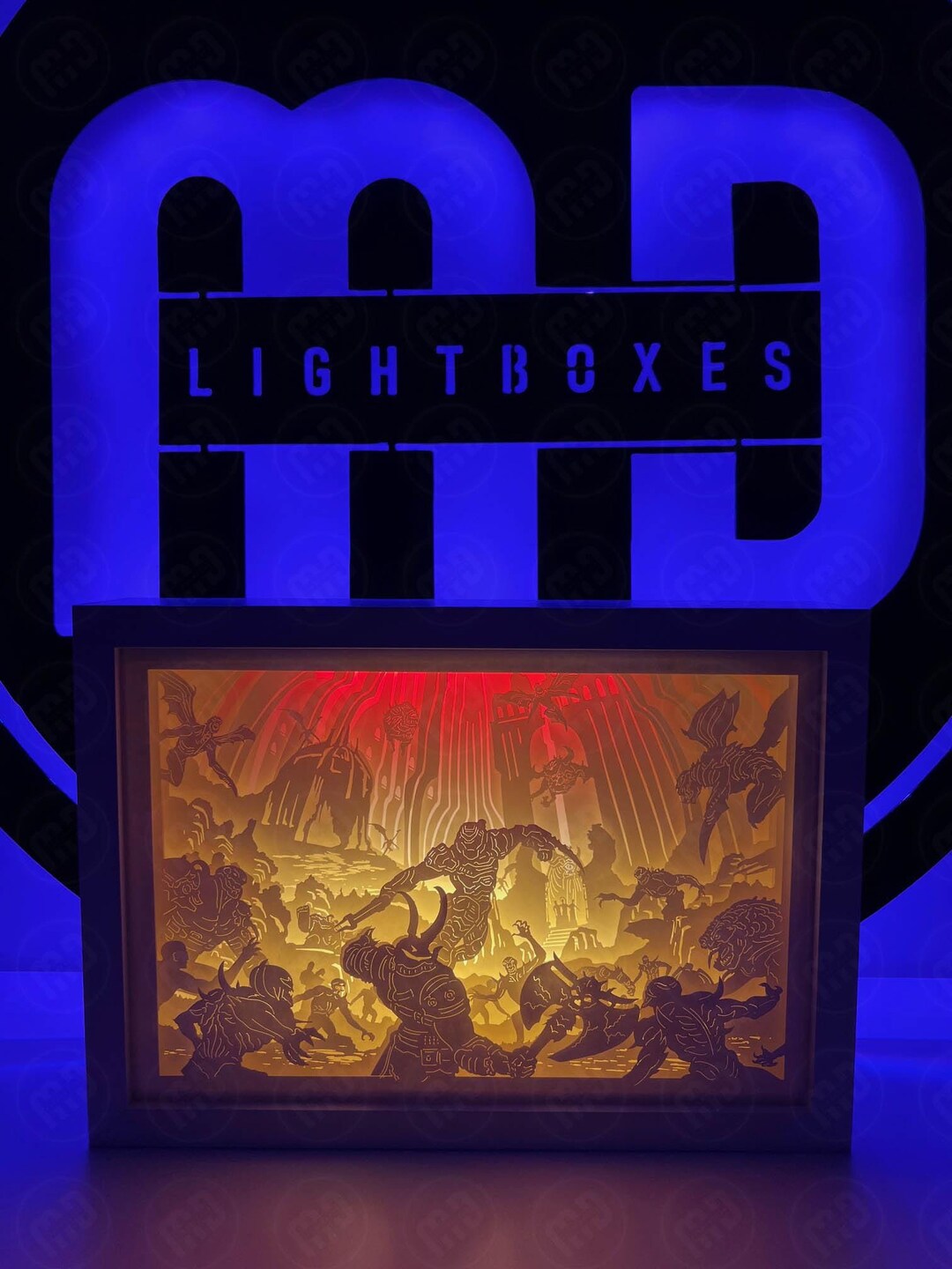 Doom Light Box: Gaming Room Night Light - Etsy